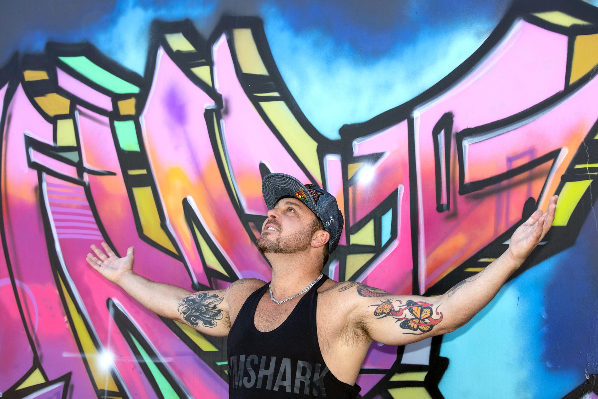 Portrait with Graffiti - Beth Schneider Photography