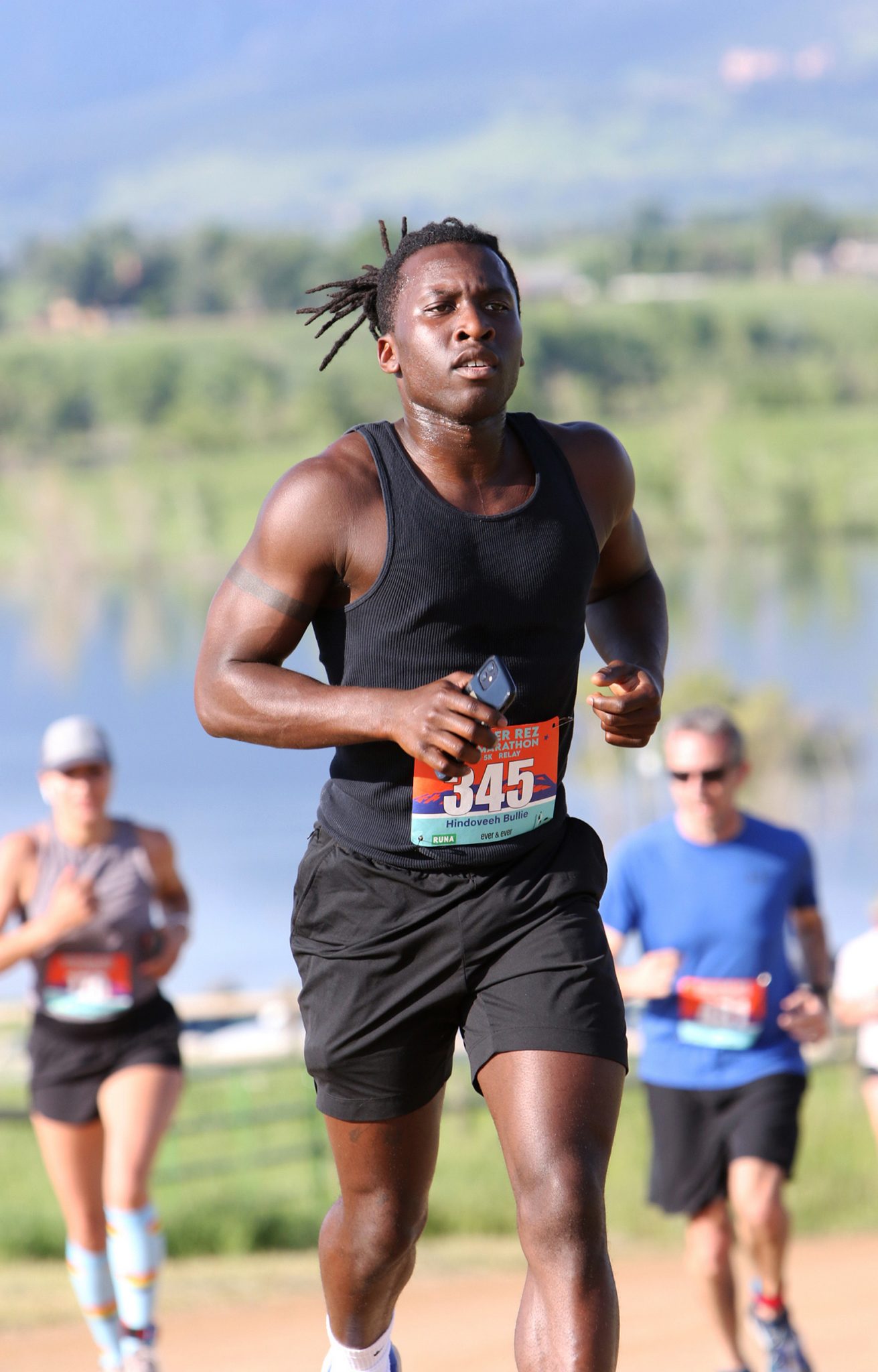 Boulder Reservoir Half Marathon Runner - Beth Schneider Photography